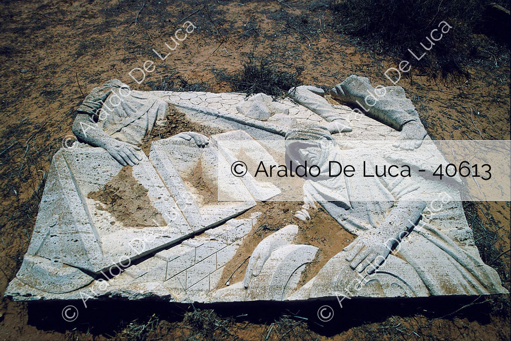 Frammento di rilievo dall,arco dei Fileni - 40613