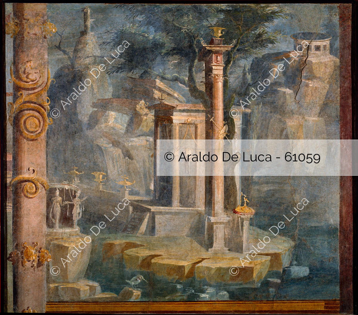 Affresco con paesaggio - 61059